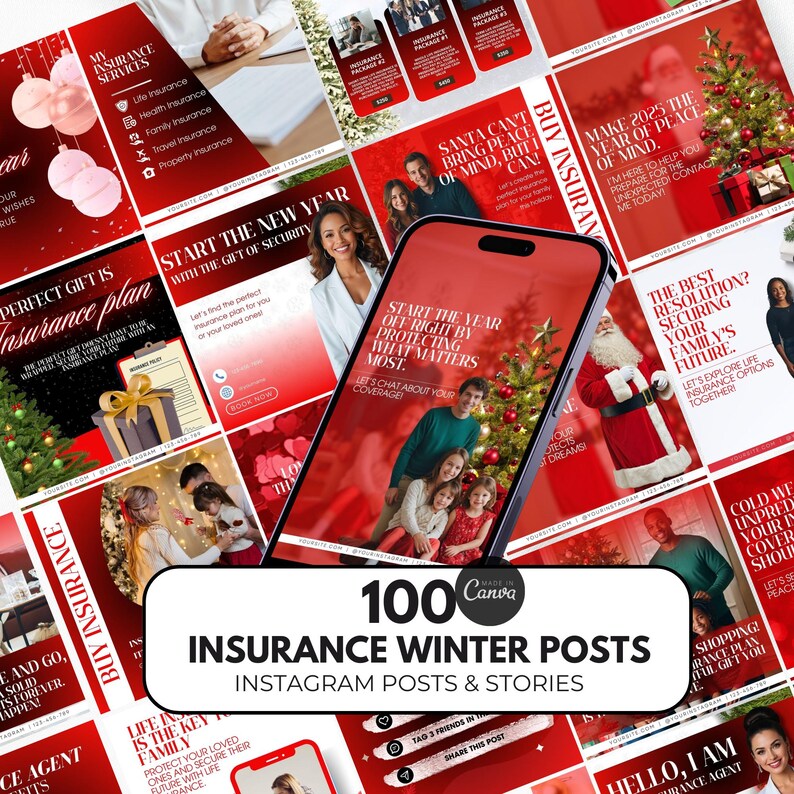 100 Insurance Winter Instagram Posts, Life Insurance Christmas Agent ...