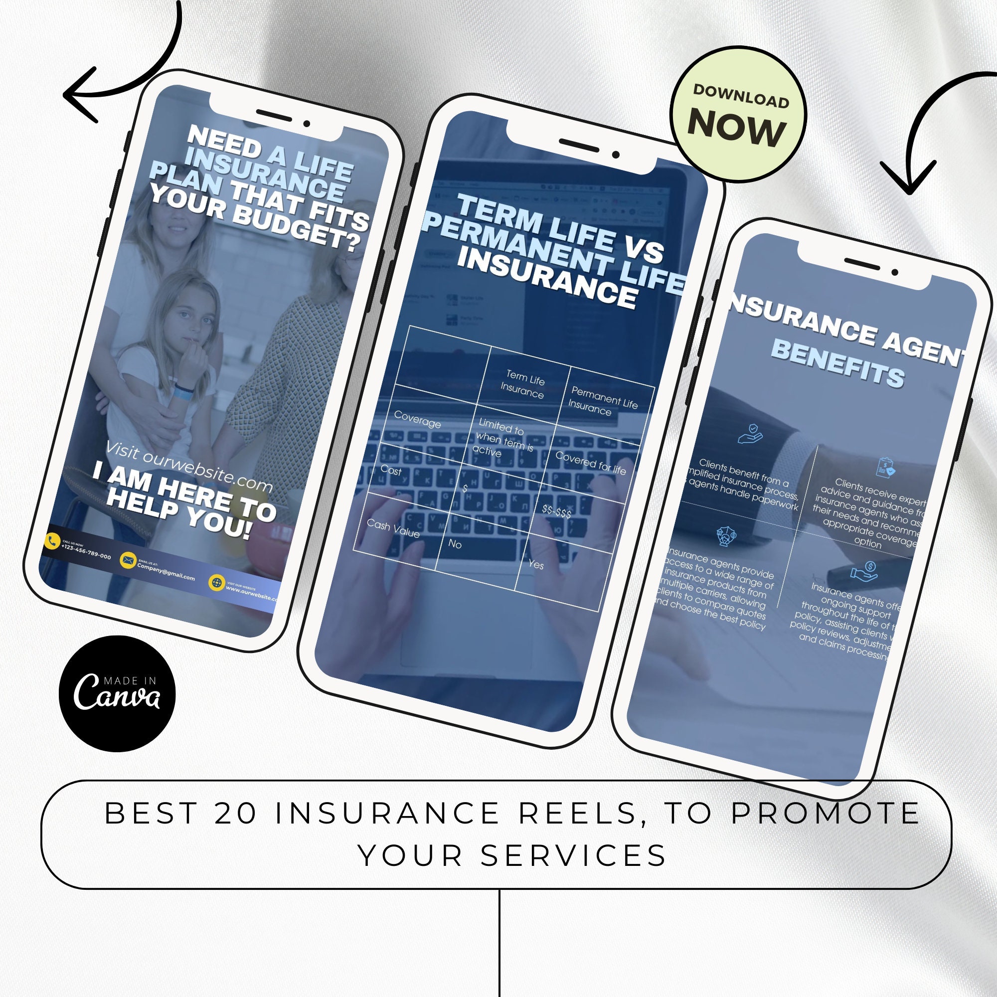 Insurance Reels, Life Insurance Video, Insurance Instagram Templates ...