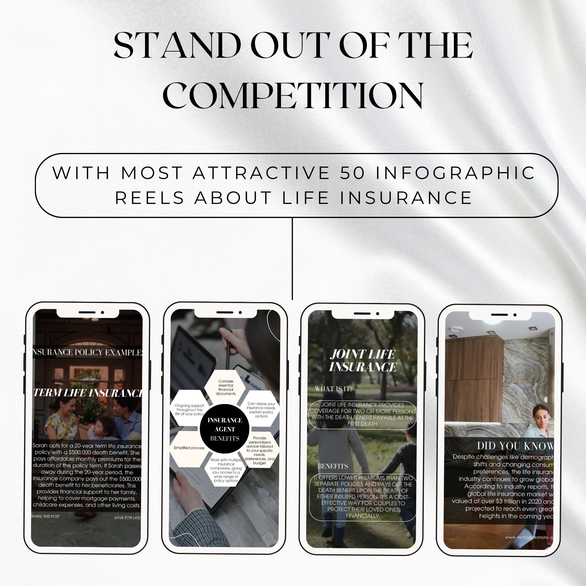 50 Insurance Reels Infographic, Life Insurance Video Instagram ...