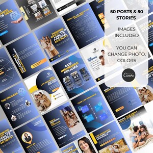 Insurance Agent Marketing Templates, Life Insurance Instagram Templates ...