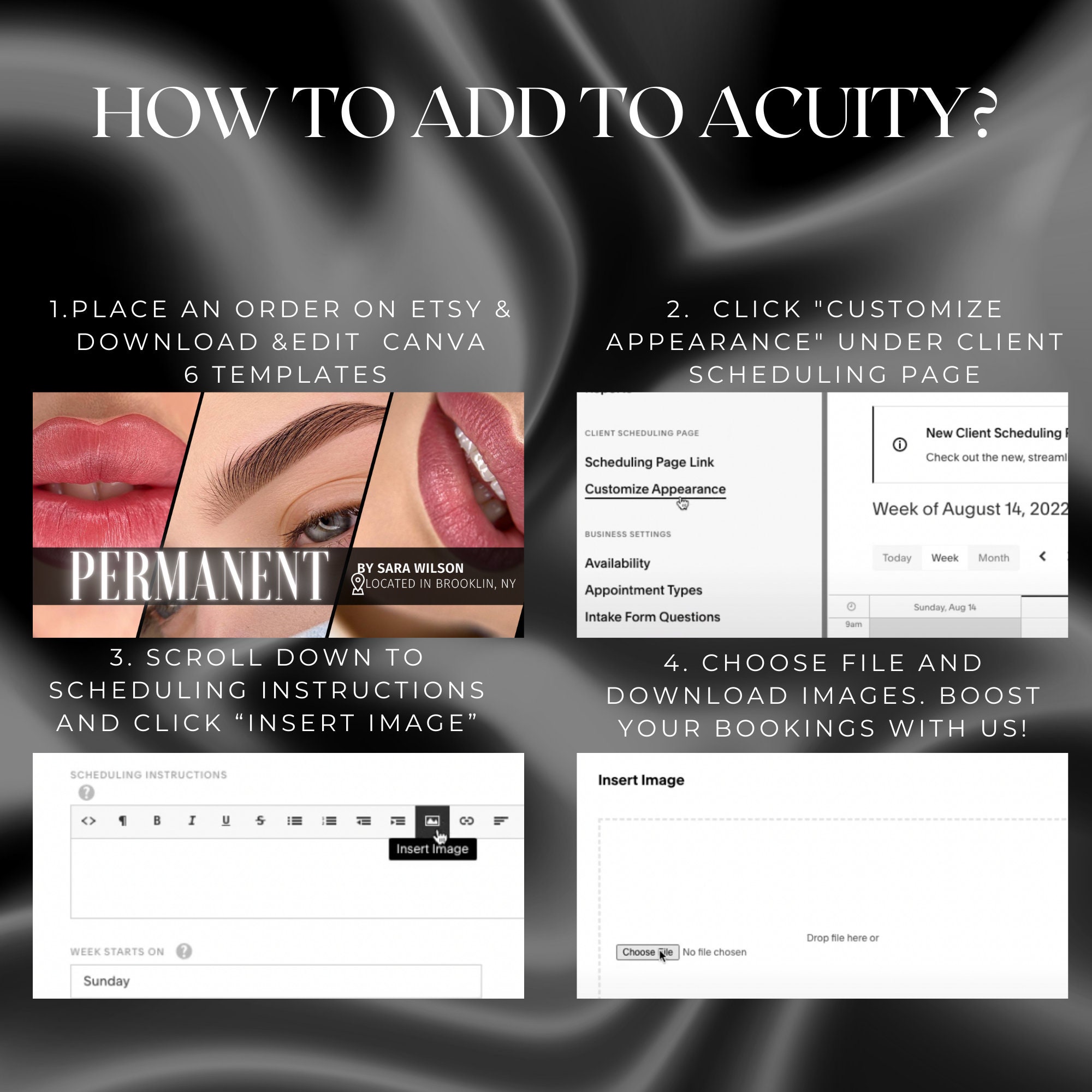 PMU Microblading Acuity Scheduling Site Template, Permanent Makeup ...