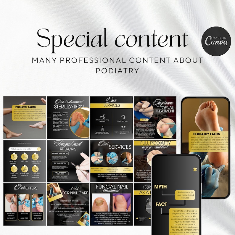 Podiatry Instagram Post, Podologist Social Media , Podiatrist Canva ...