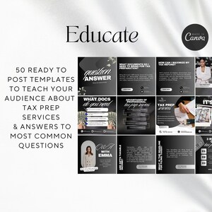 Tax Preparer Instagram Templates, Accounting Instagram Posts, Tax Prep ...