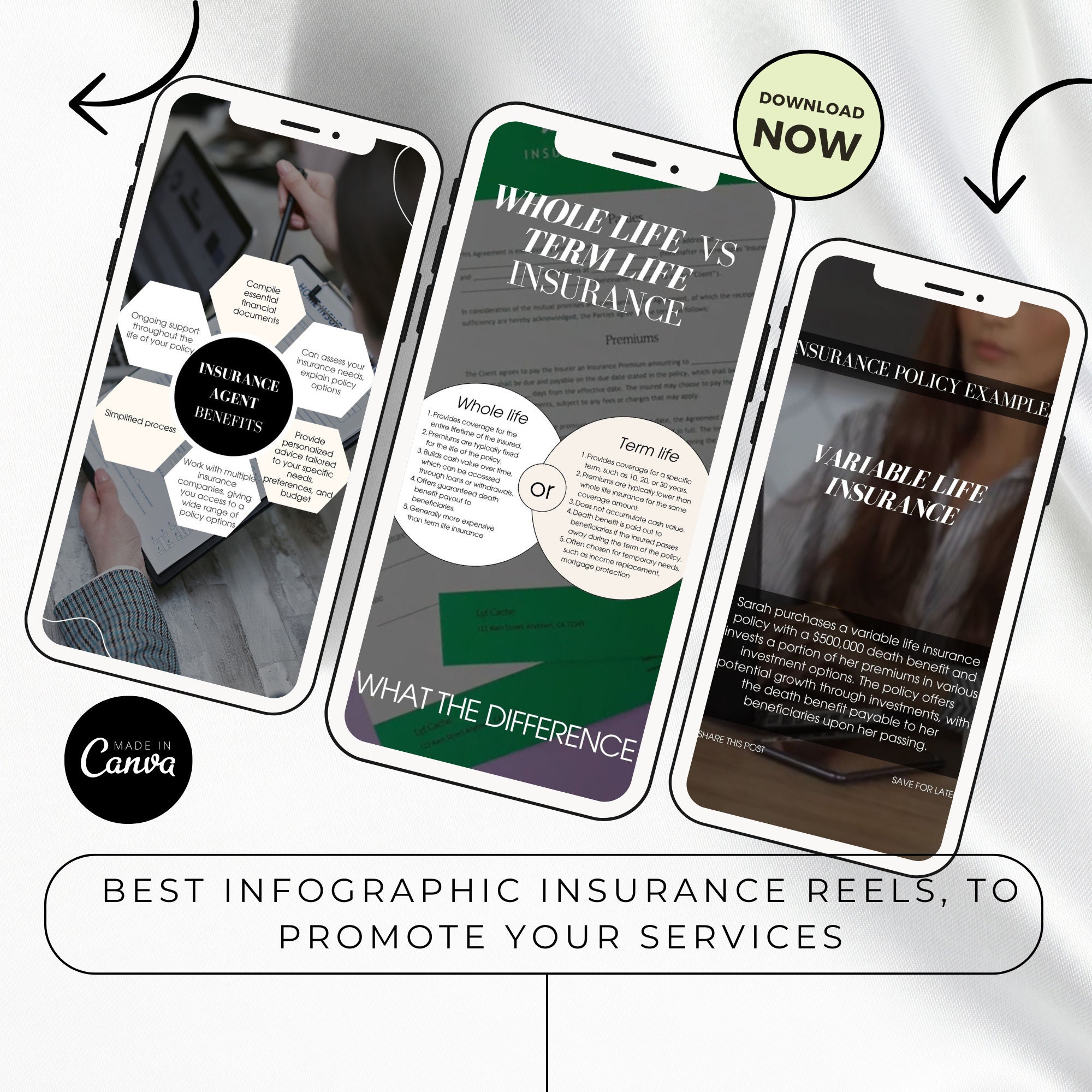 50 Insurance Reels Infographic, Life Insurance Video Instagram ...