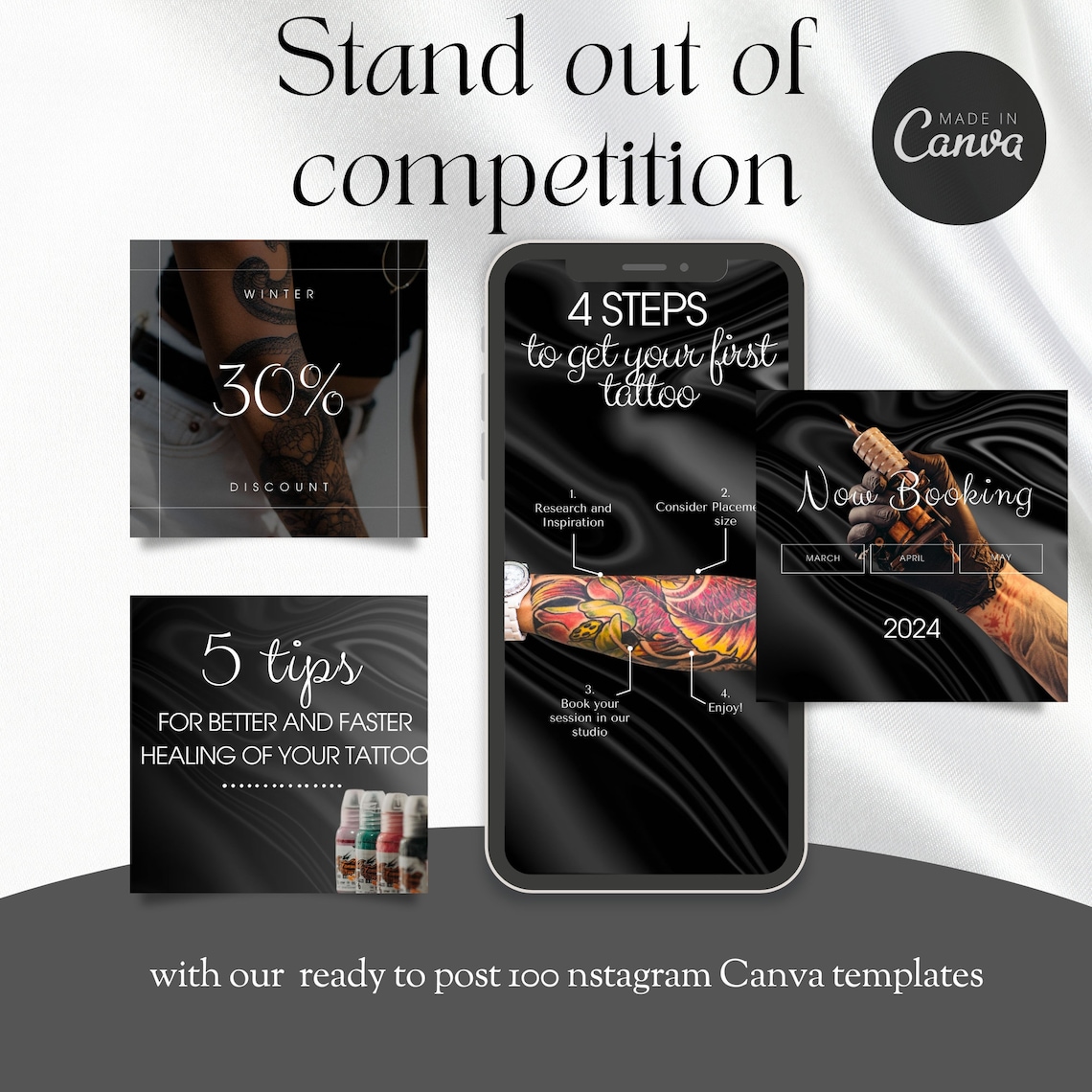 Tattoo Artist Instagram Template, Tatto Canva Template, Tattoo ... Tattoo Artist Instagram Template, Tatto Canva Template, Tattoo ...