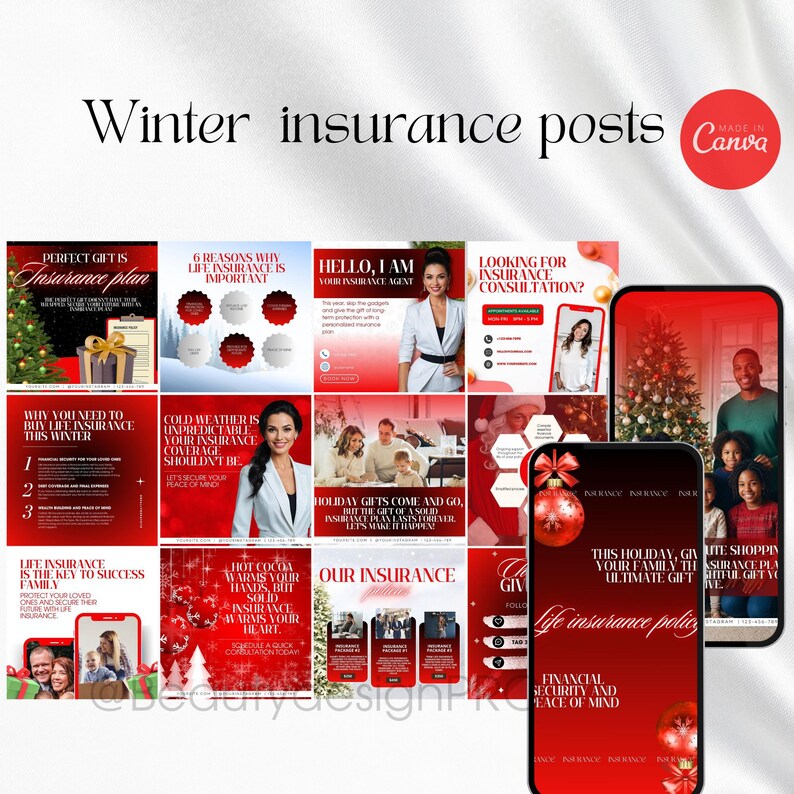 100 Insurance Winter Instagram Posts, Life Insurance Christmas Agent ...