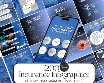 200 Insurance Agent Instagram Templates, Life Insurance Instagram Posts ...
