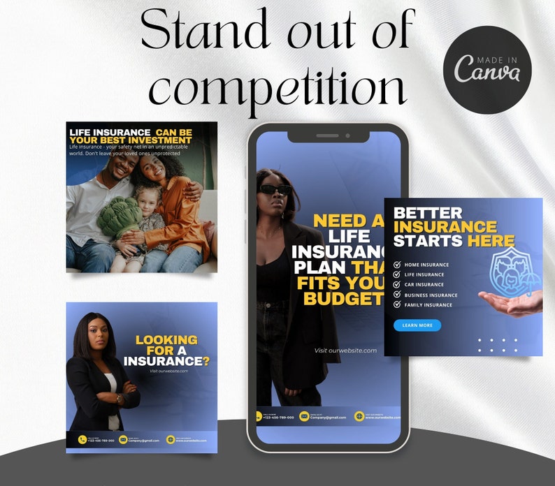 Insurance Agent Marketing Templates, Life Insurance Instagram Templates ...