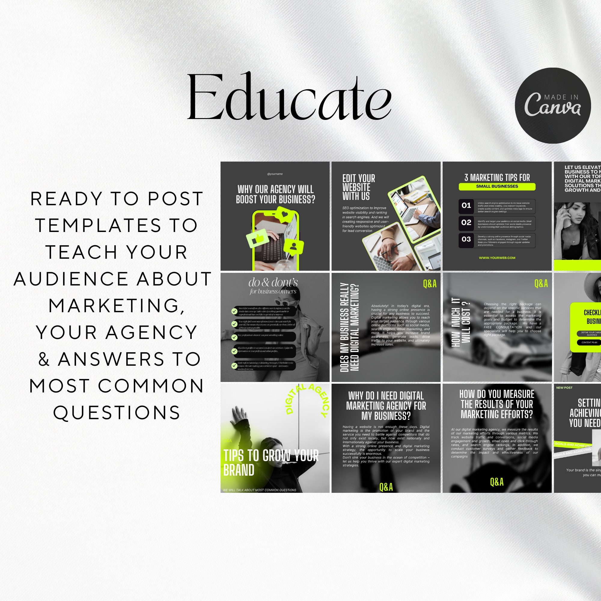 200 Digitales Marketing und Social Media Posts Marketing Paket ...