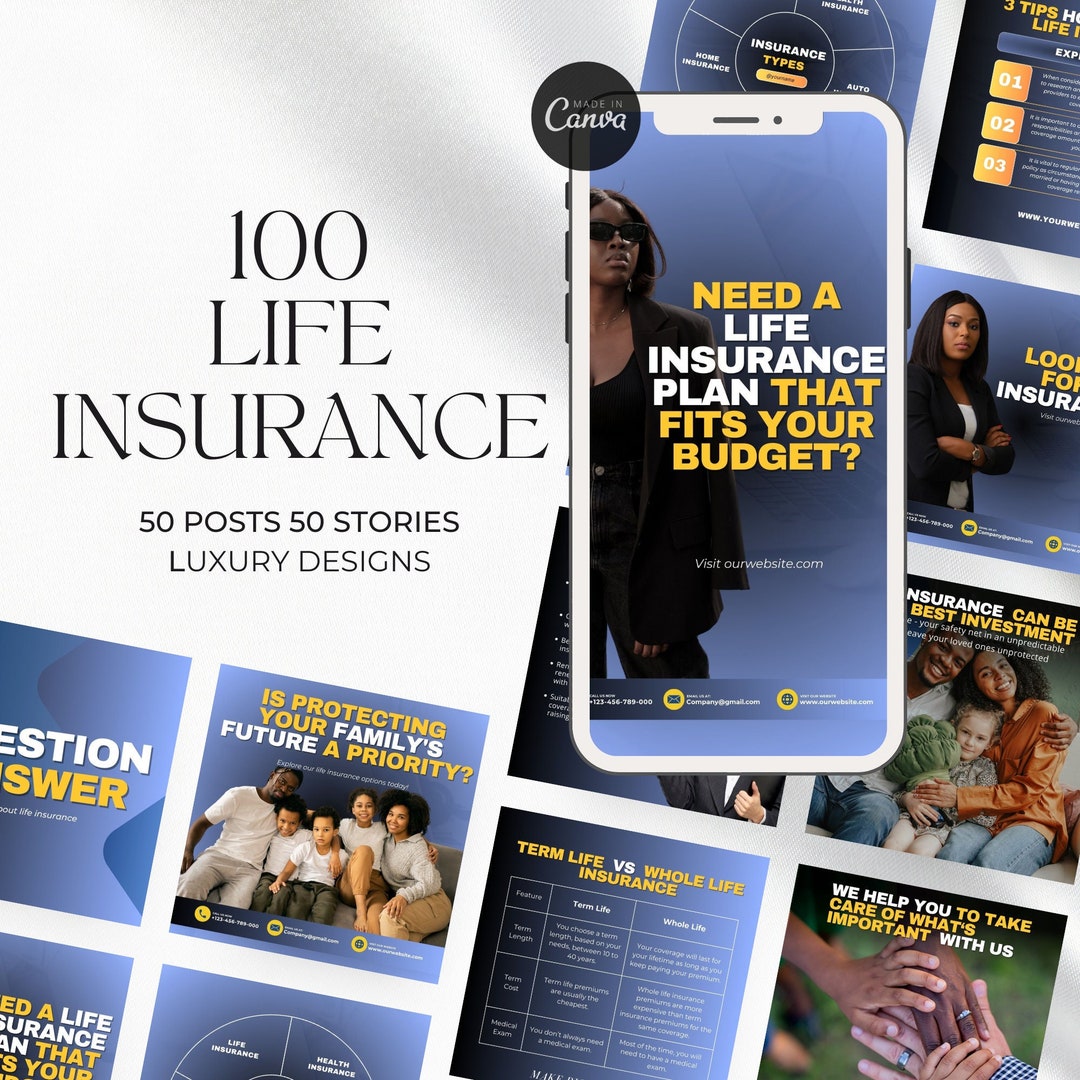 Insurance Agent Marketing Templates, Life Insurance Instagram Templates ...