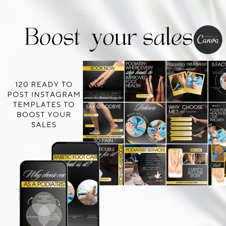 Podiatry Instagram Post, Podologist Social Media , Podiatrist Canva ...