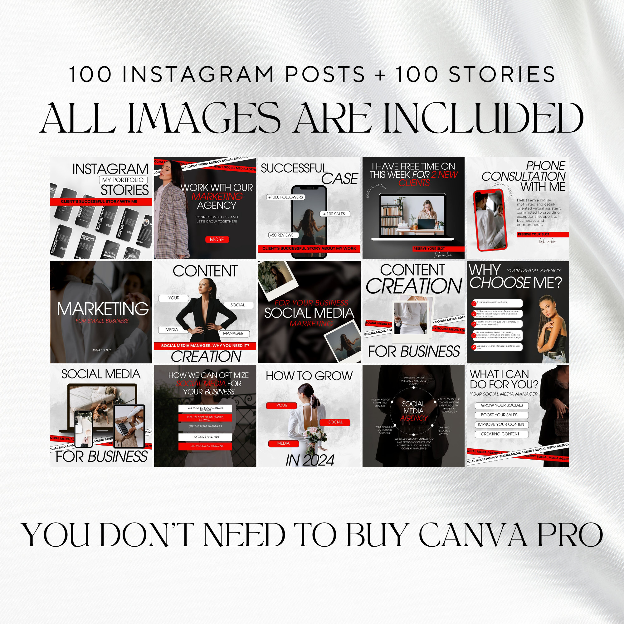 200 Digital Marketing Agenc,y Social Media Post Canva Marketing Agency ...