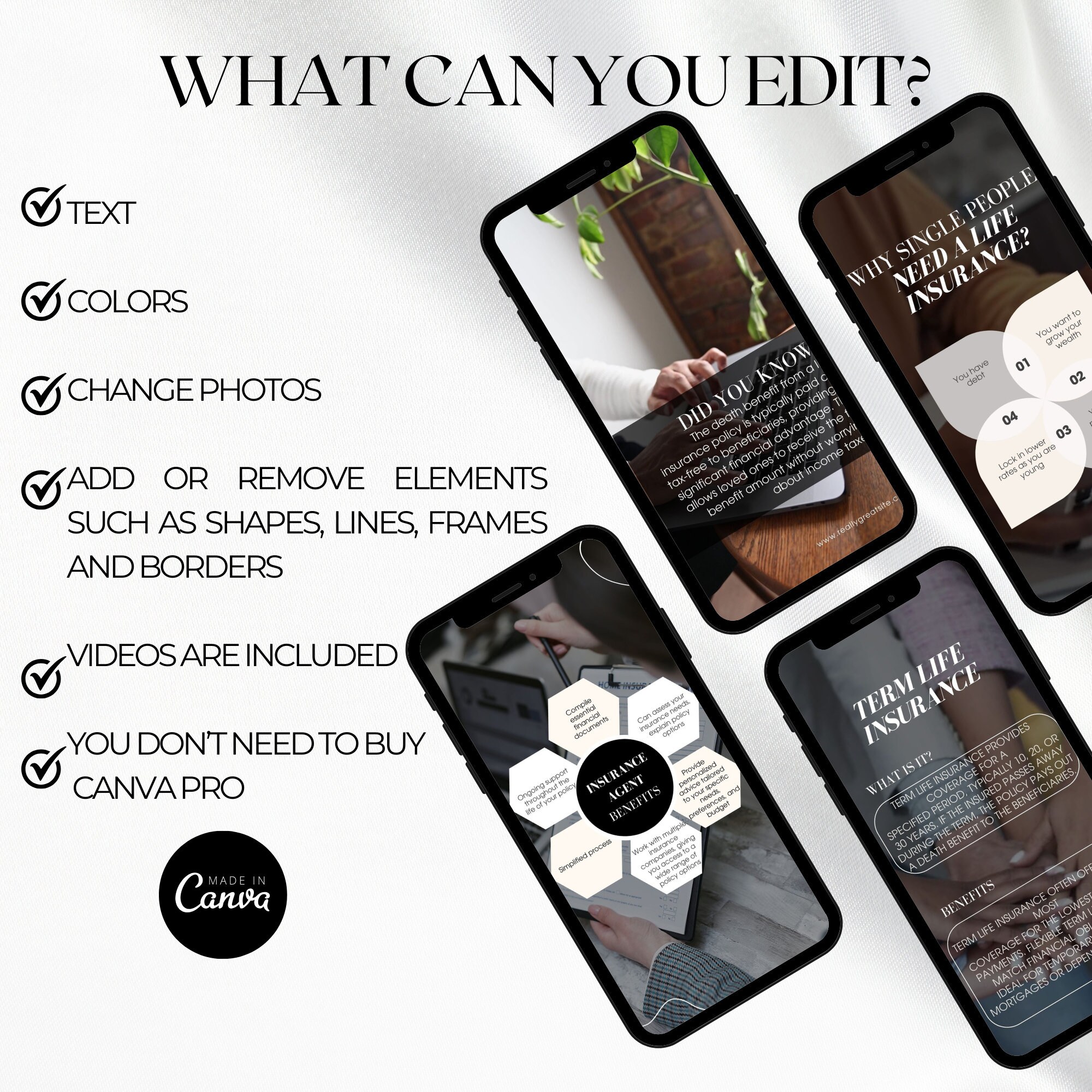 50 Insurance Reels Infographic, Life Insurance Video Instagram ...