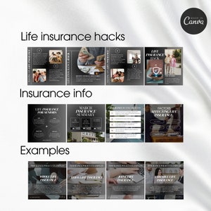 200 Insurance Agent Instagram Templates, Life Insurance Instagram Posts ...