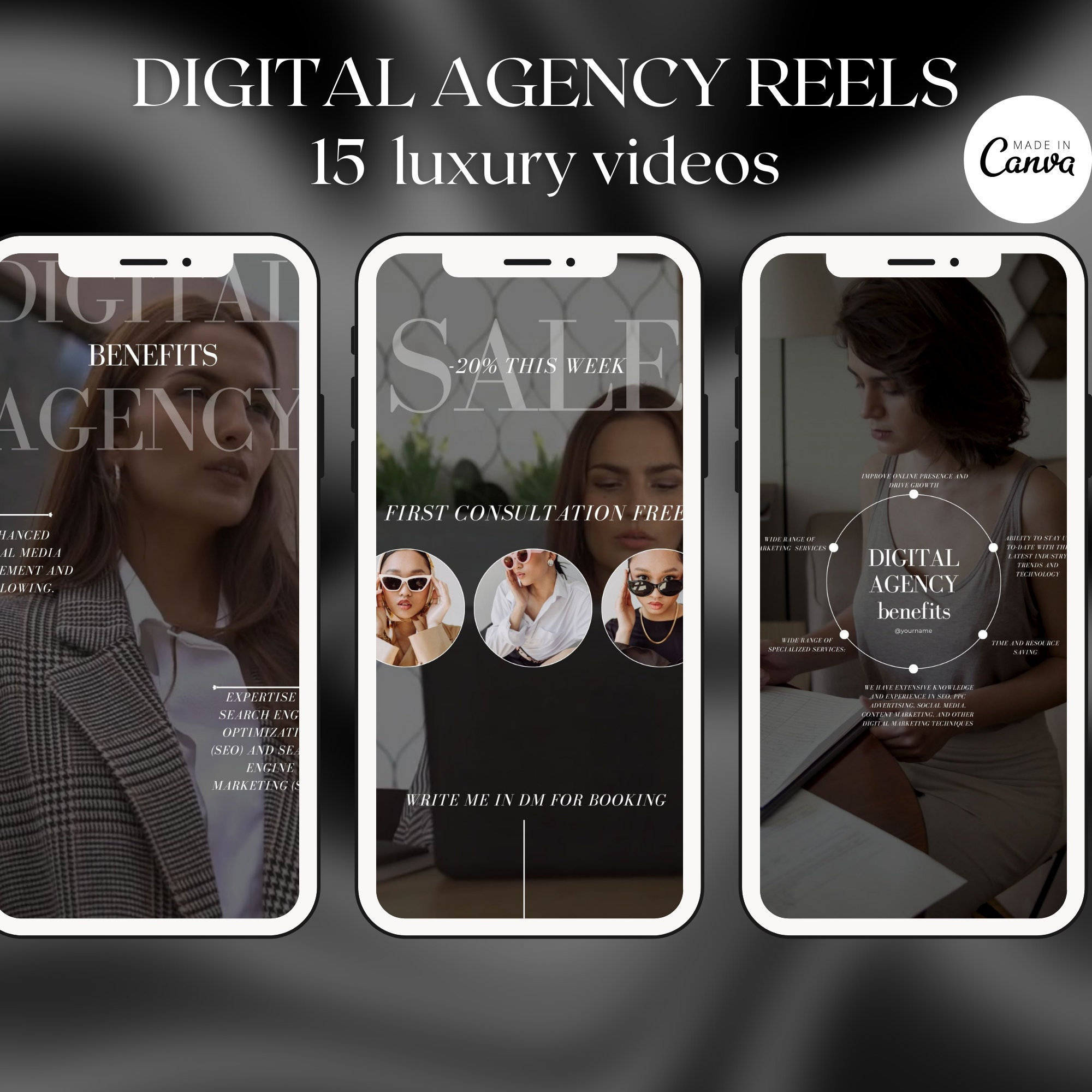 Digital Marketing Agency Reels Video Templates, Digital Marketing ...