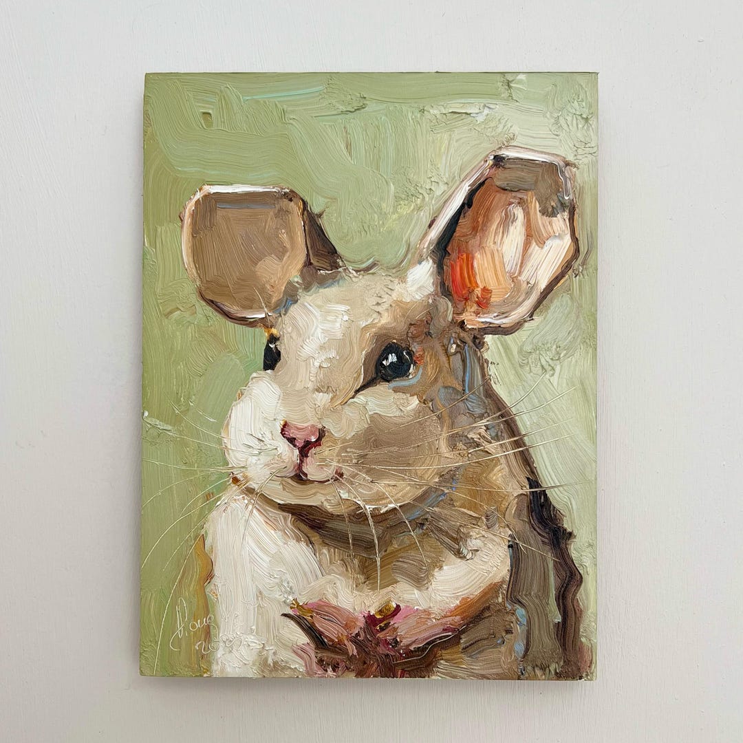 Mouse Portrait Mouse Oil Painting Mouse Artwork Mouse Lovers Gift Mouse ...