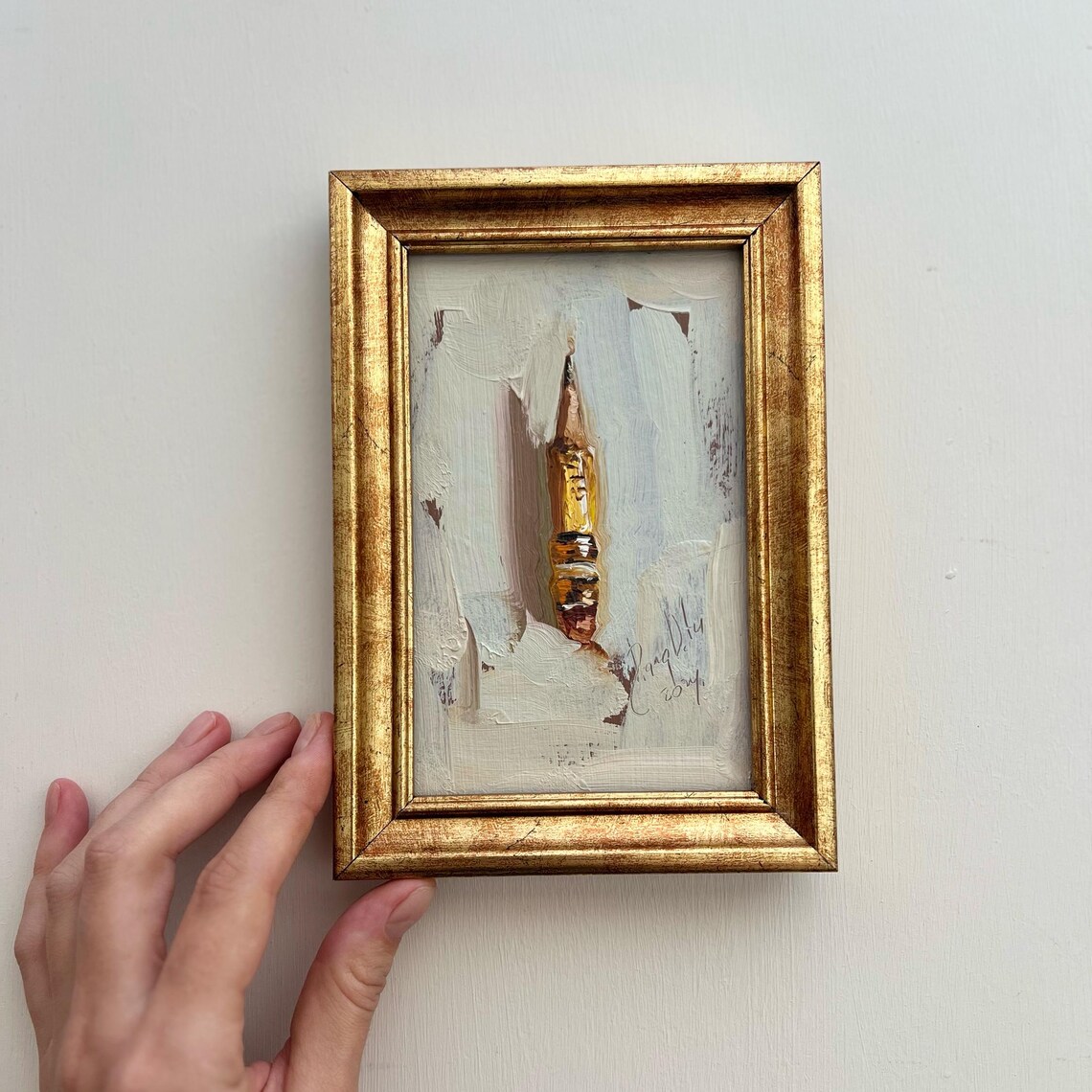 Pencil Impasto Oil Painting: Semi Abstract Still Life, Made to Order - Etsy