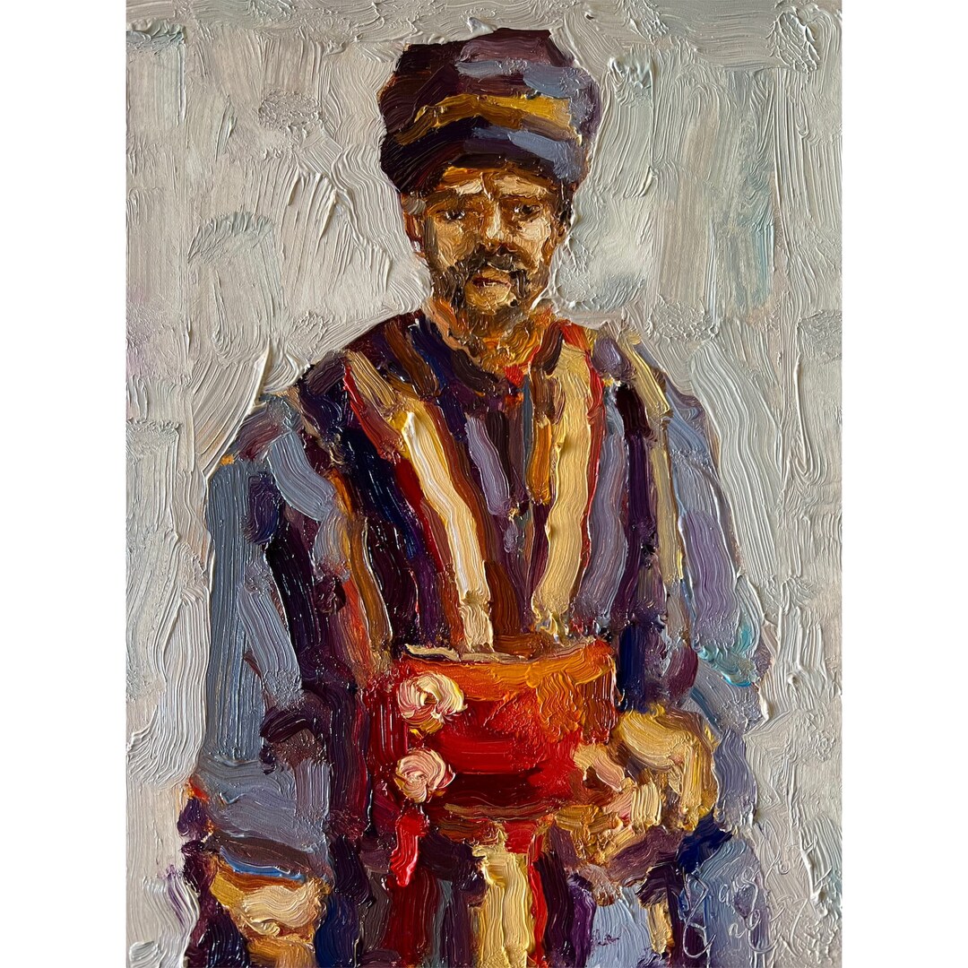 Janissary Oil Painting, Turkiye Wall Art, Osman Painting, Turkish Wall ...