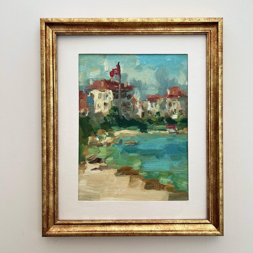 Turkiye Painting Turkey Original Oil Art Sunset Painting Semi Abstract ...