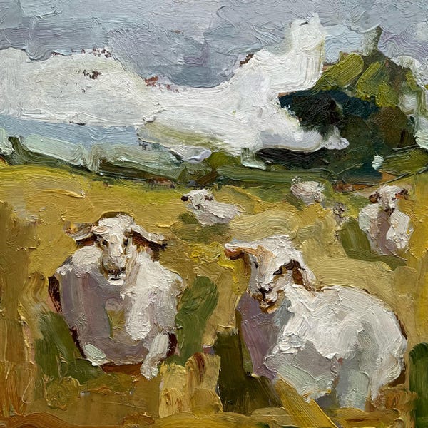 Sheep Painting - Etsy
