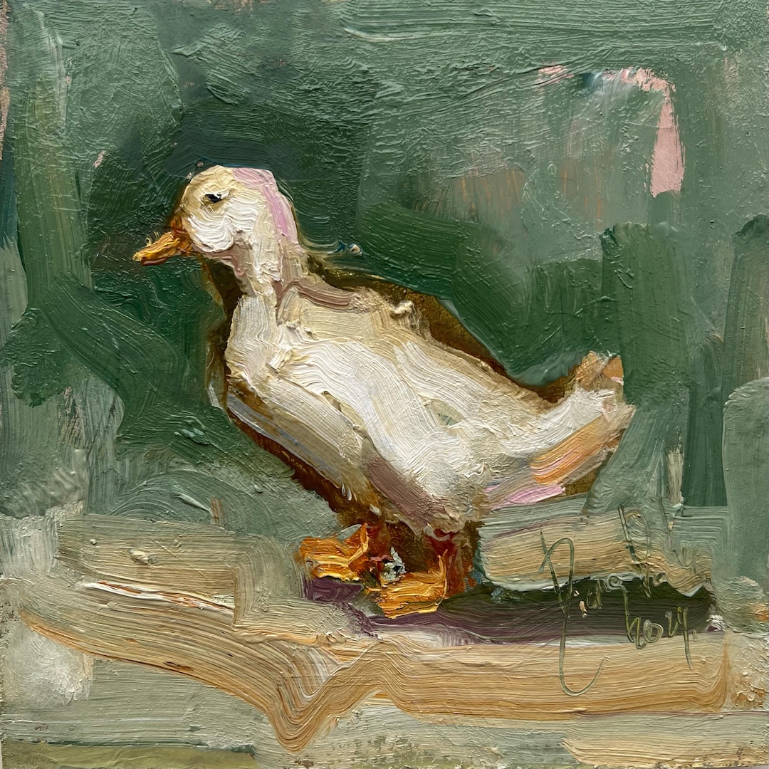 Duck Painting, Nature Painting, Landscape Painting, Nature Art, Meadow ...