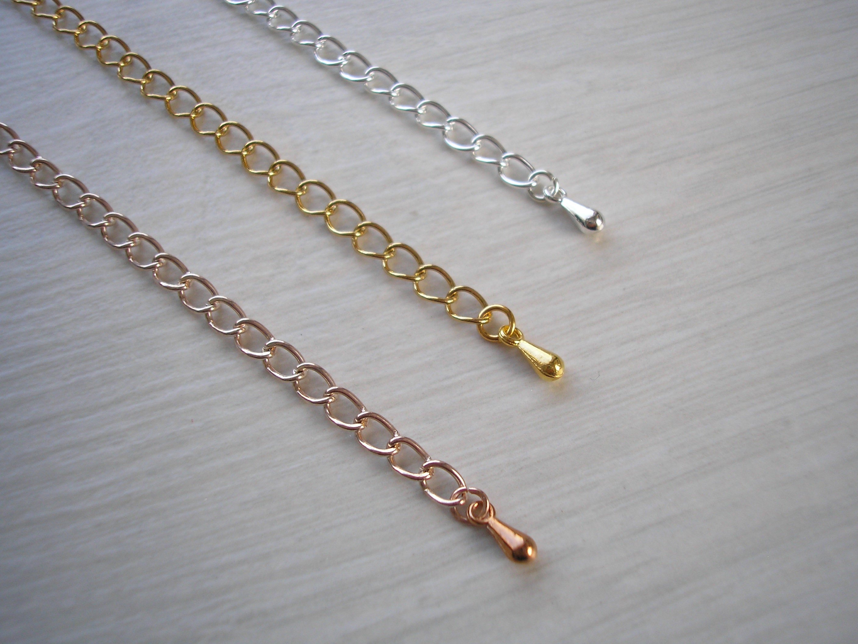 Simple Extension Chain to Extend a Necklace Bracelet or Anklet, Jewelry ...