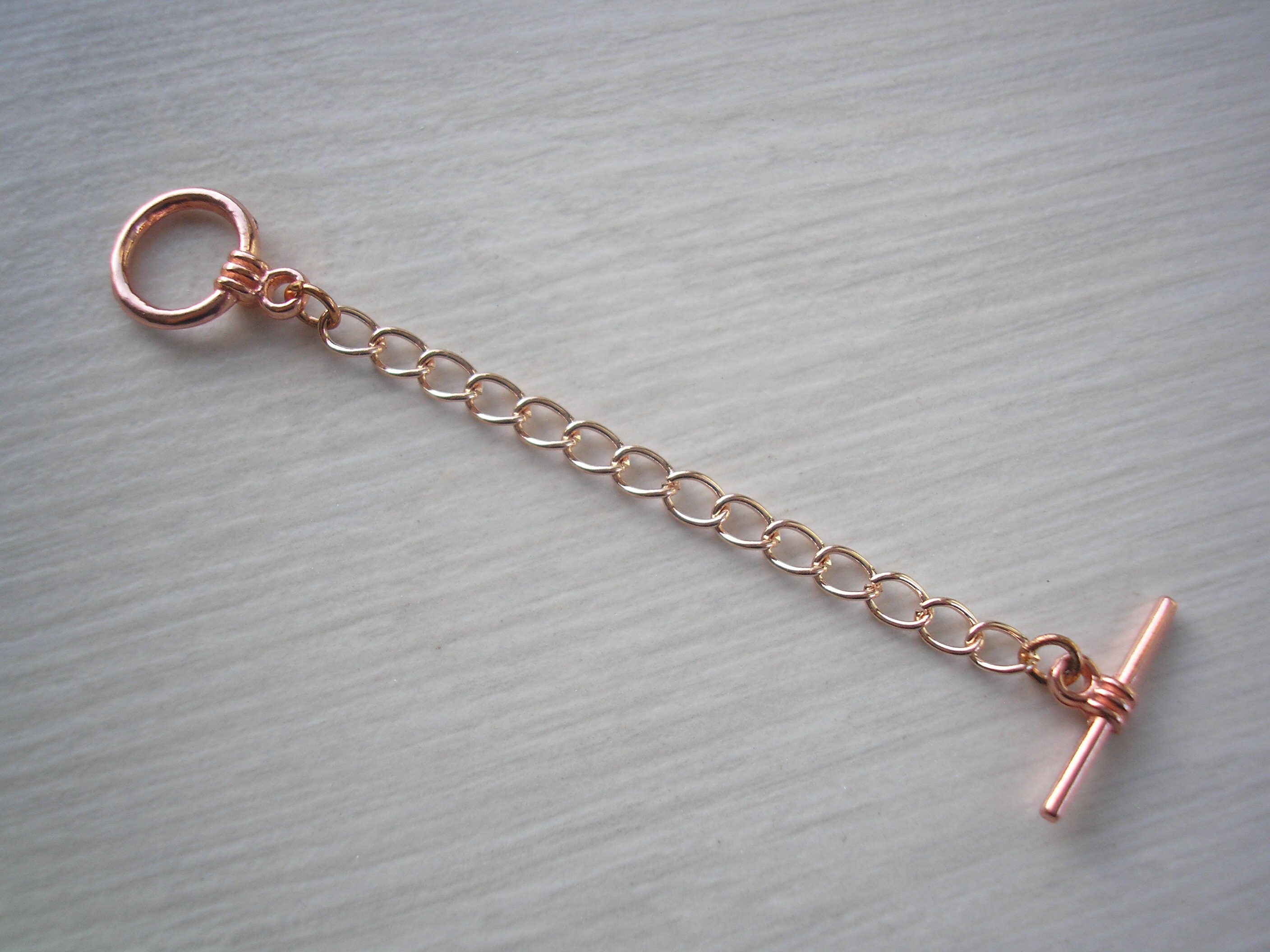 Little T-bar Toggle Extension Chain to Extend a Necklace Bracelet or ...