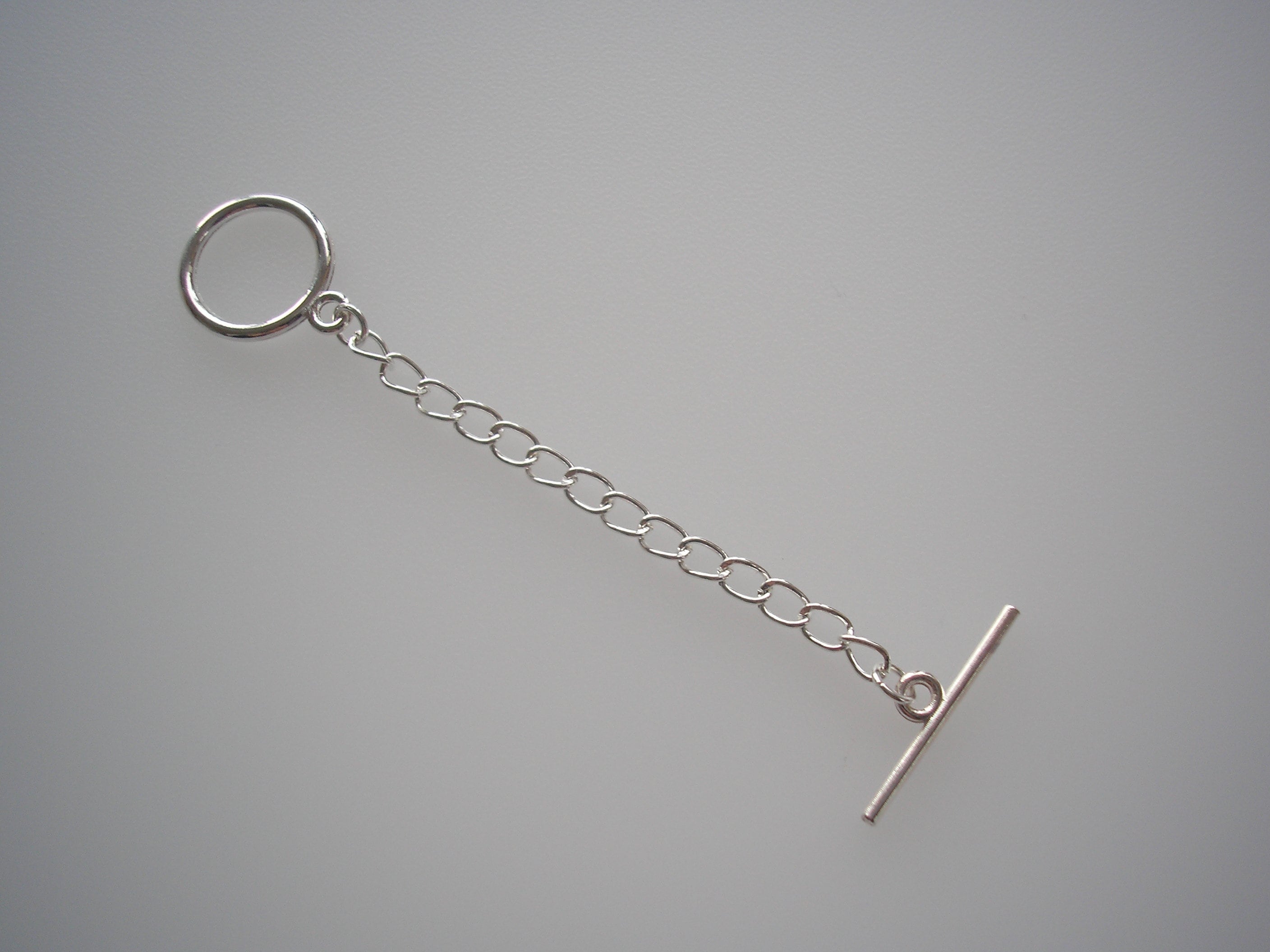 T-bar Toggle Extension Chain to Extend a Necklace Bracelet or Anklet ...