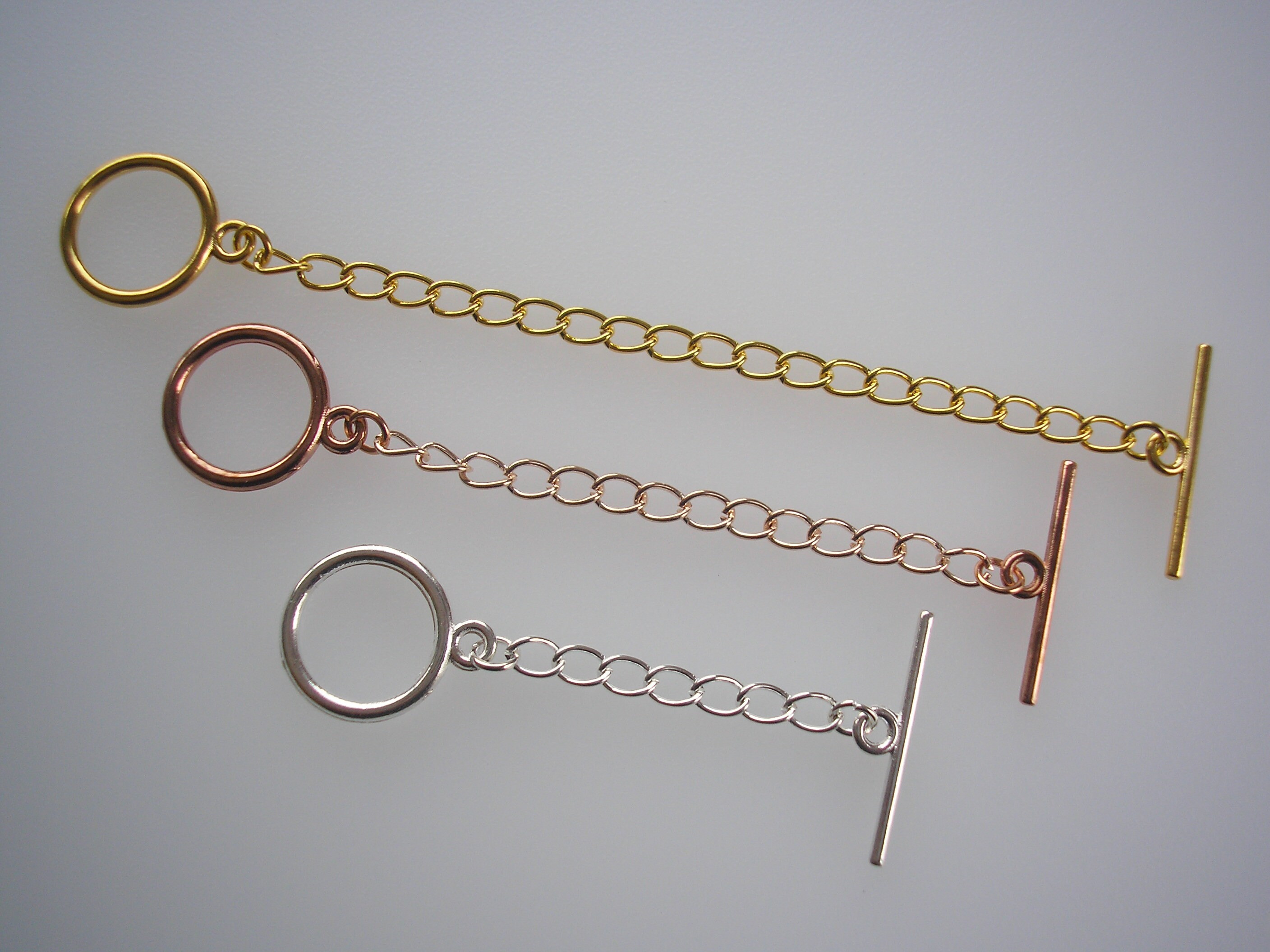 T Bar Toggle Extension Chain To Extend A Necklace Bracelet Or Anklet Jewelry Extender In Silver 