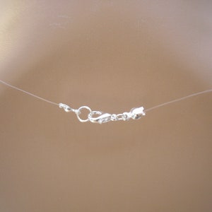 Invisible Necklace With a Tiny Removeable Bail to Add Your Pendant ...