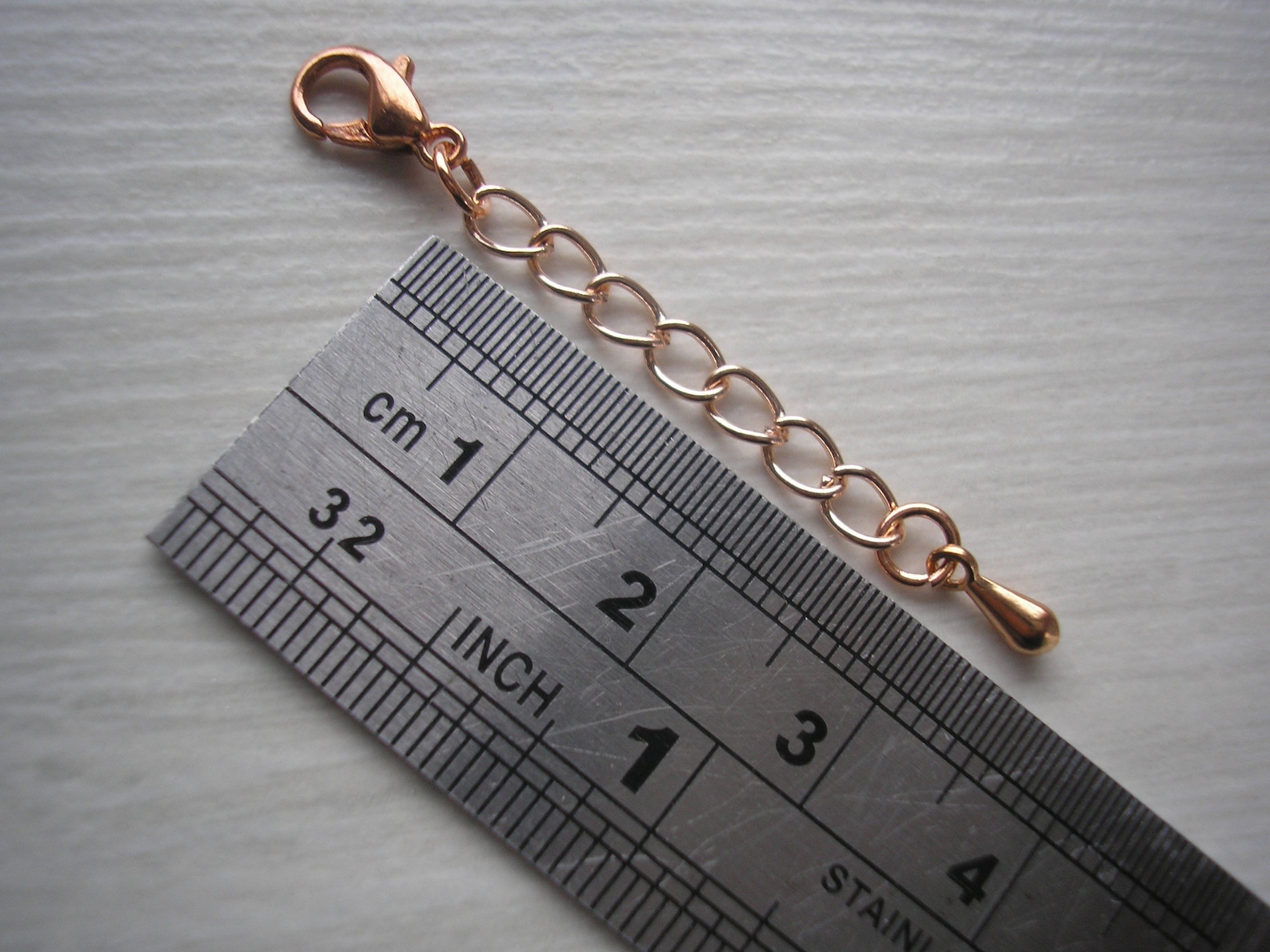 Simple Extension Chain to Extend a Necklace Bracelet or Anklet, Jewelry ...