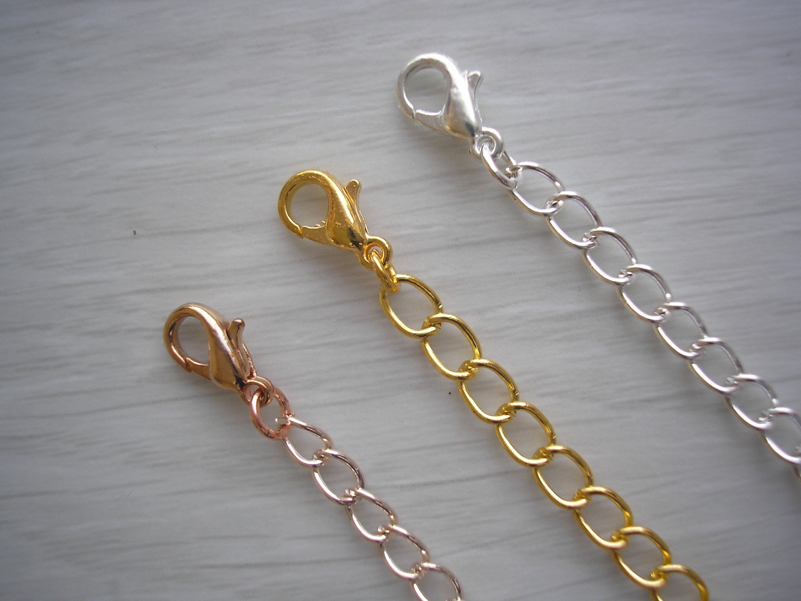 Simple Extension Chain to Extend a Necklace Bracelet or Anklet, Jewelry ...