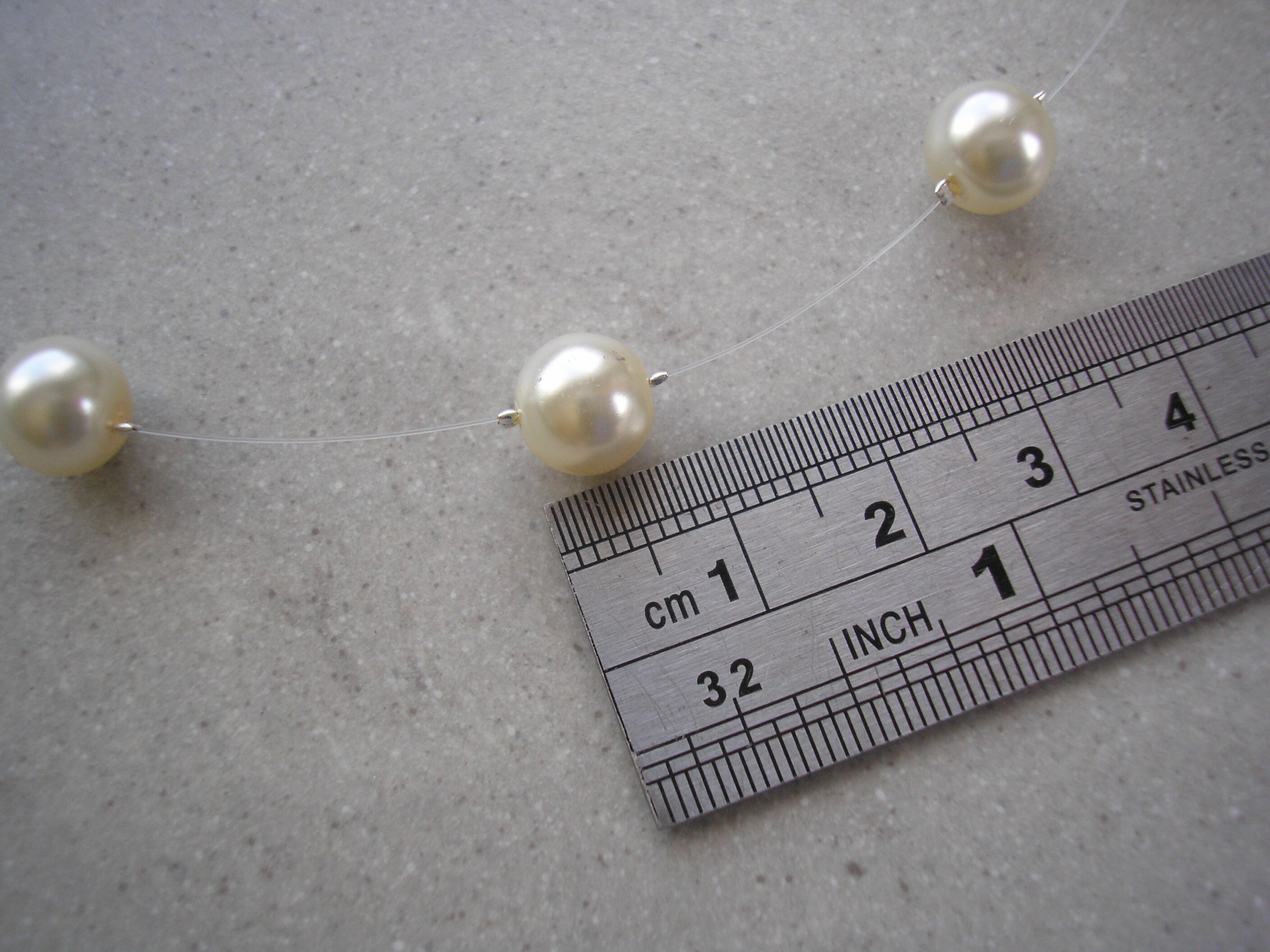 8mm Floating Pearls Hair Jewelry for a Wedding, Simple Bridal Hair ...