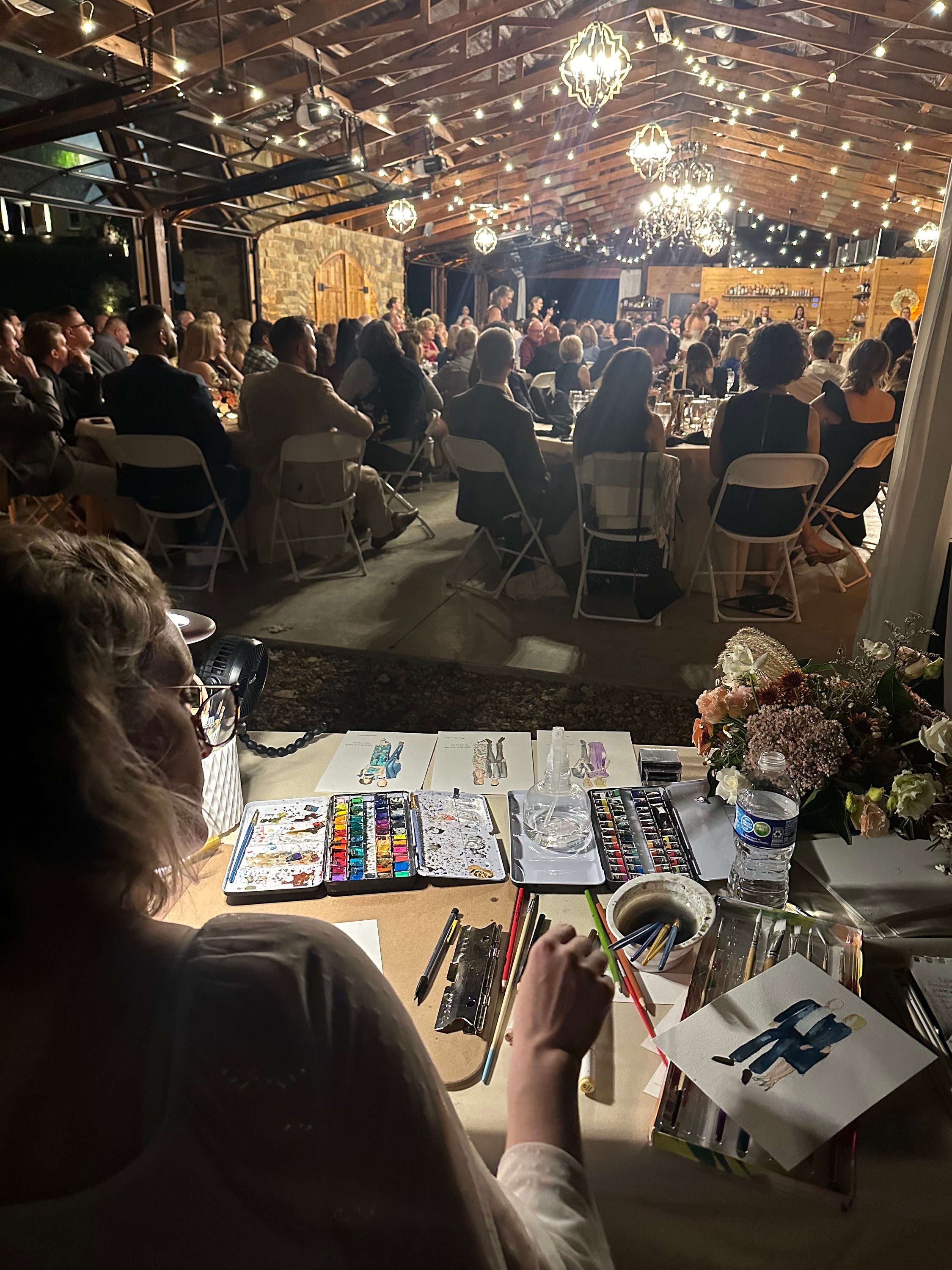 Live Event Guest Portrait, Watercolor Keepsakes, Favors, Souvenirs ...