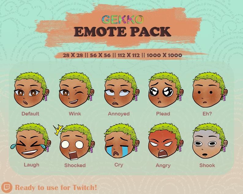 Valorant Gekko Emote Pack: Twitch & Discord Streaming Assets (digital ...