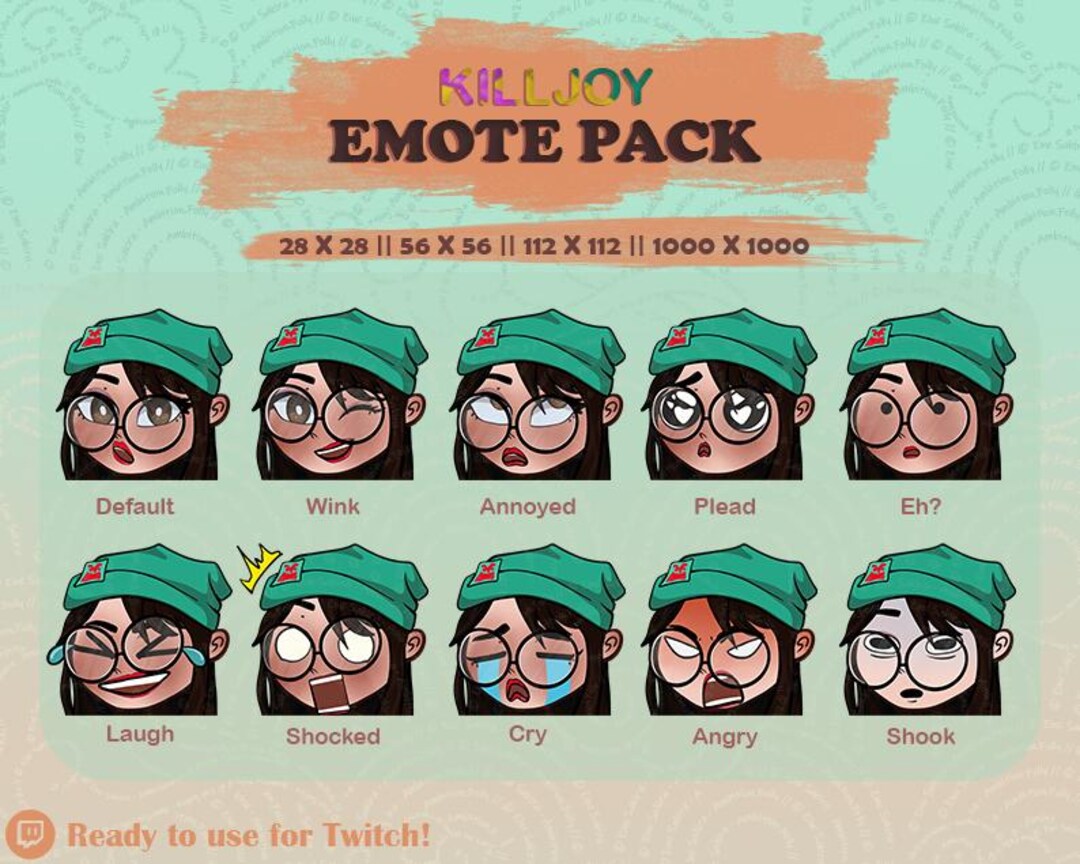 Killjoy Emote Pack: Valorant Twitch/discord Streaming Assets (digital ...