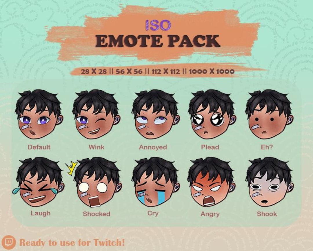 Valorant Iso Twitch Emote Pack of 10 - Iso Streaming Assets, Iso ...