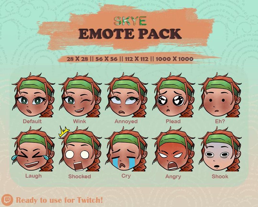 Valorant Skye Twitch Emote Pack of 10 - Skye Streaming Assets, Skye ...
