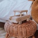 Natural Wicker & Beech Wood Doll's Pram for Kids Eco-friendly, Vintage ...