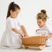 Handmade Natural Wicker Cradle With Bedding for Girl, Wicker & Beech ...