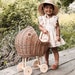 Natural Wicker & Beech Wood Doll's Pram for Kids Eco-friendly, Vintage ...