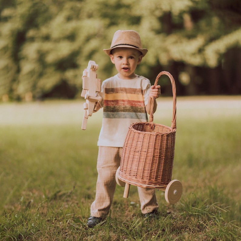 Handmade Shopping Cart Toy Cart Made of Polish Wicker for - Etsy