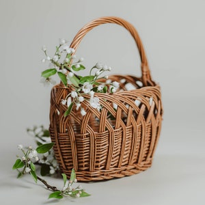 Wicker Mini Basket for Kids, Handmade Unique and Shopping Small Basket ...