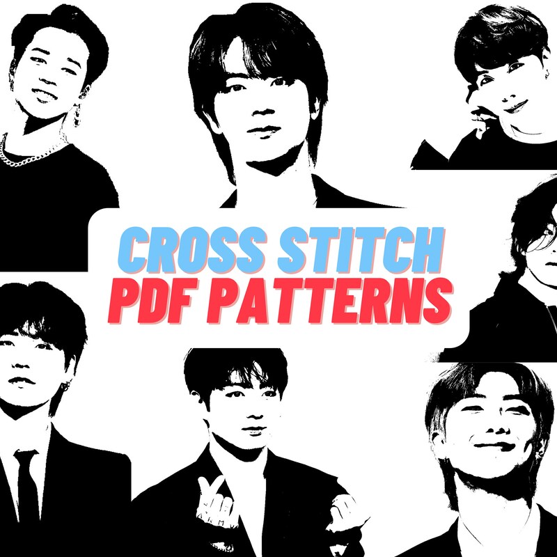 Cross Stitch Bts - Etsy