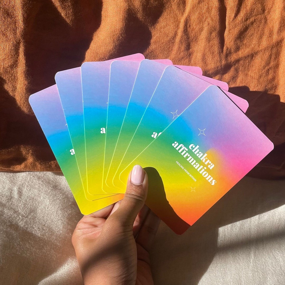 Affirmation Cards | Chakra | Positive Selfcare Deck | Mindfulness ...