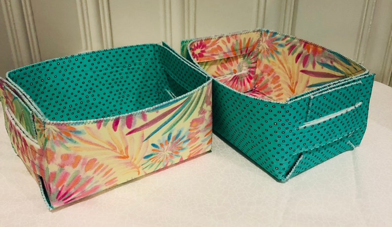 Small Fabric Storage Baskets - Etsy
