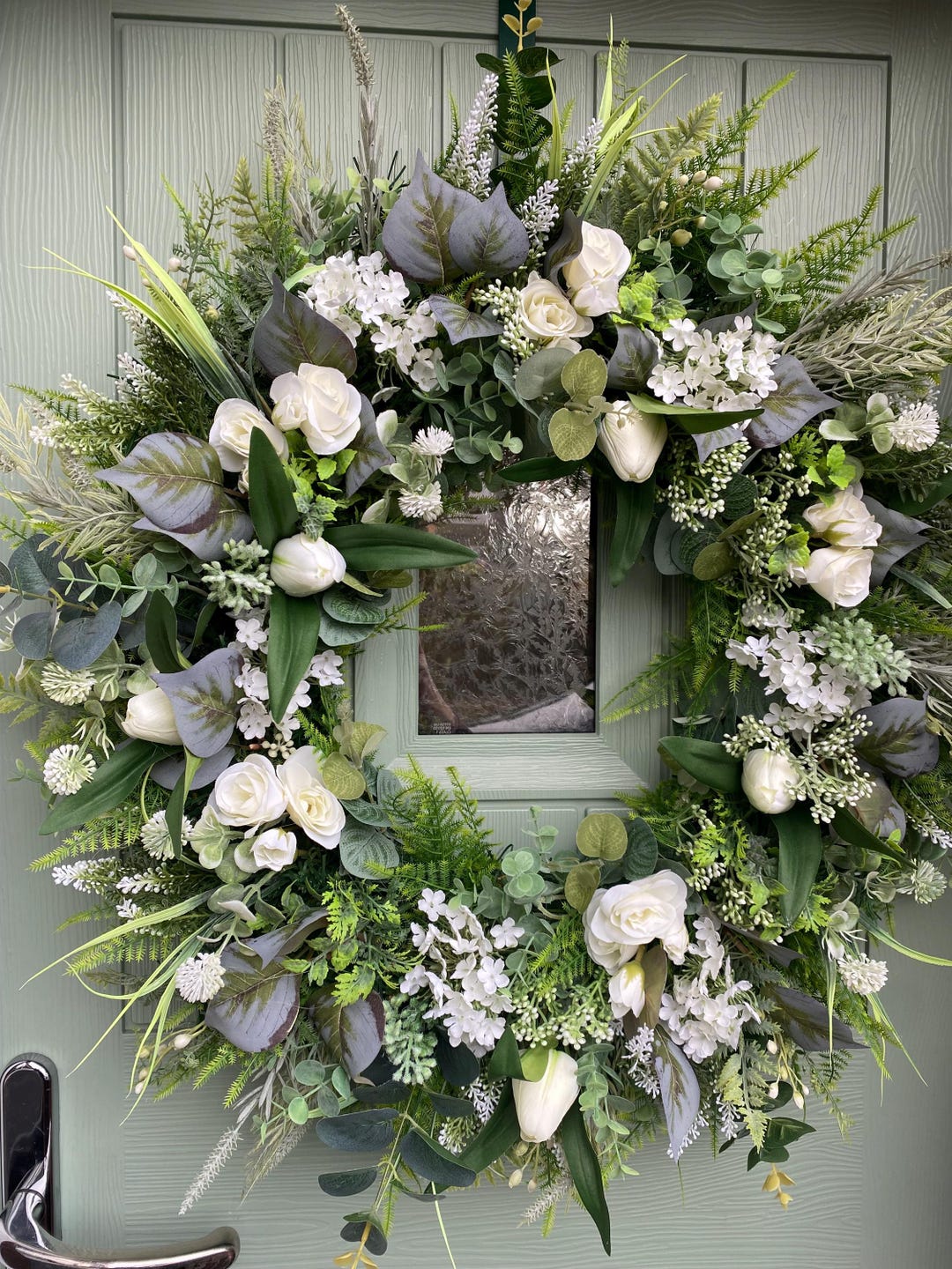 All Year Round Wreath for the Front Door - Etsy UK