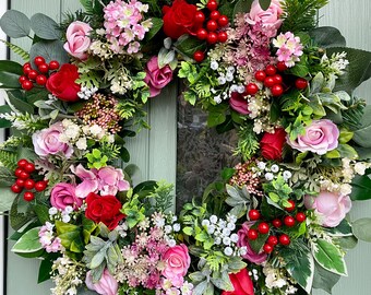 All Year Round Wreath for Front Door - Etsy UK