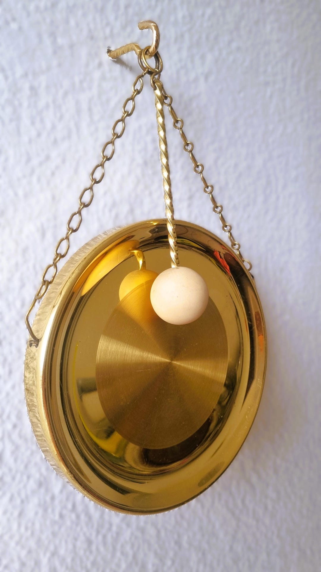 70s Vintage Wall Gong Gong + Mallet Meditation Yoga Brass 70s - Etsy UK