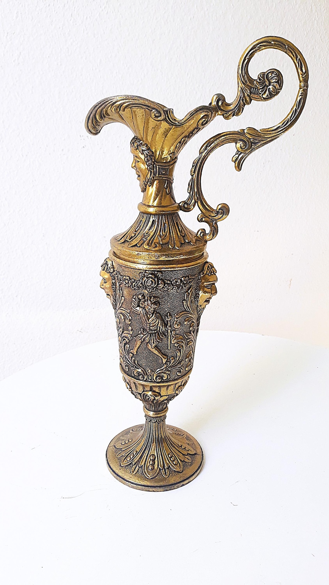 Jarrón de vino estilo barroco años 50 H. 42 cm Jarrón de flores vintage ...